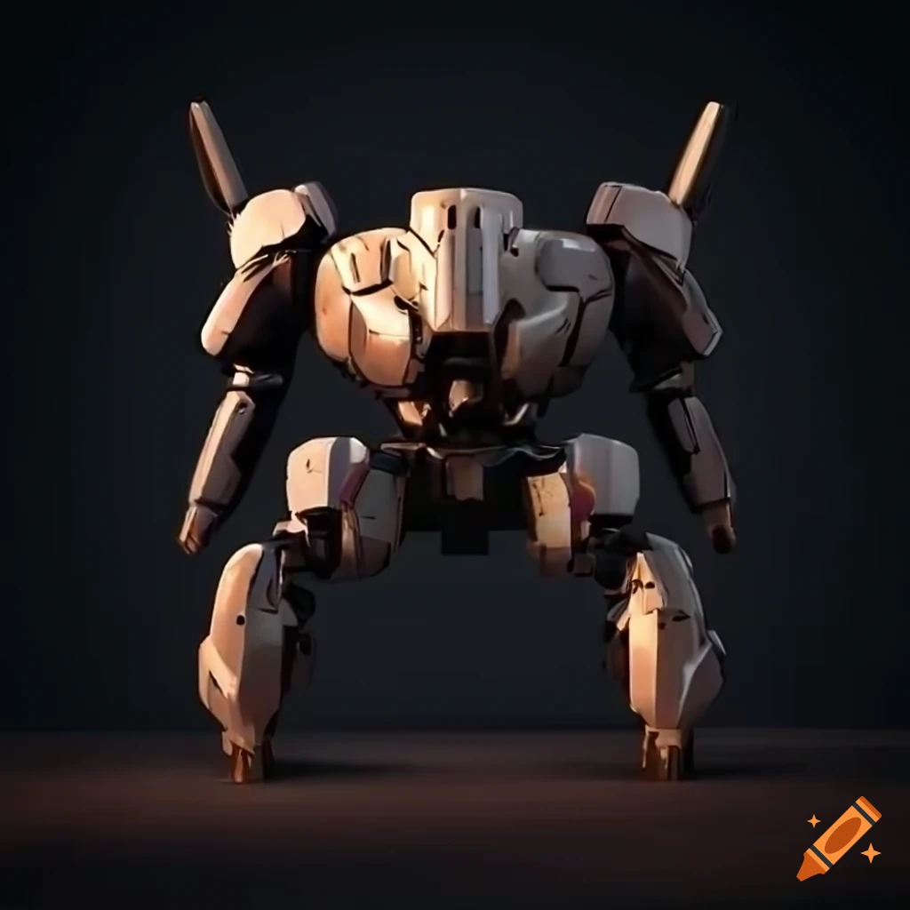 Sleek and sophisticated beautiful mech design on Craiyon