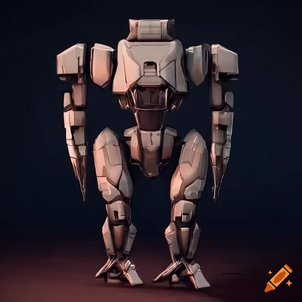Sleek, sophisticated, beautiful mech on Craiyon