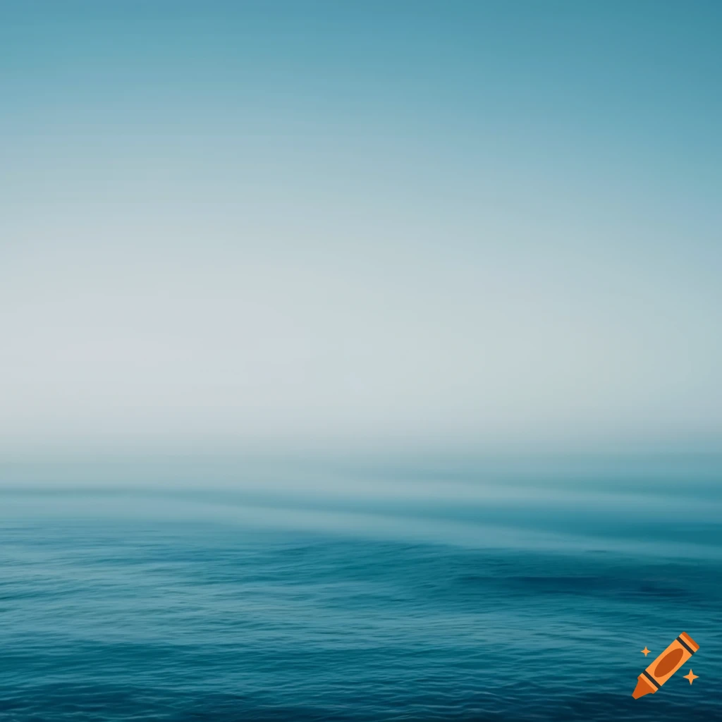Ocean view from above with foggy atmosphere on Craiyon