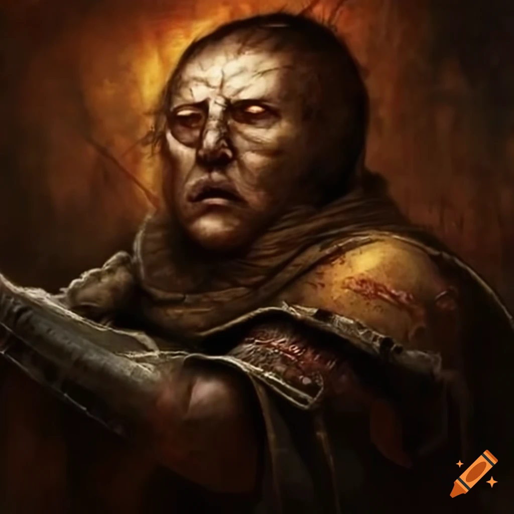 Nighttime battle against evil spirits in the Middle Ages on Craiyon