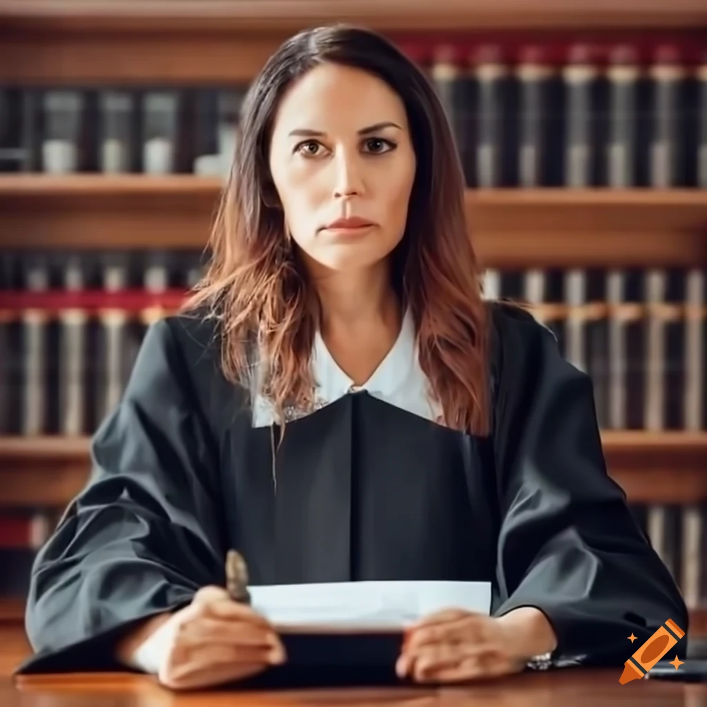 Focused spanish female lawyer in formal business attire at her office ...
