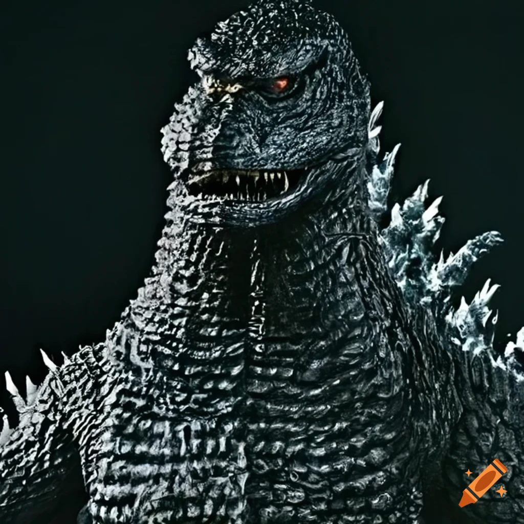 Godzilla with tim burton's unique design on Craiyon