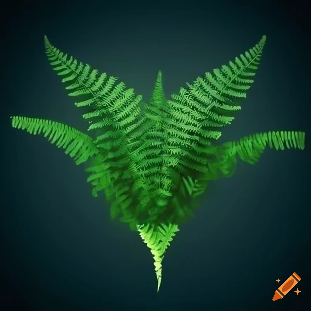 Stylized isolated fern on Craiyon