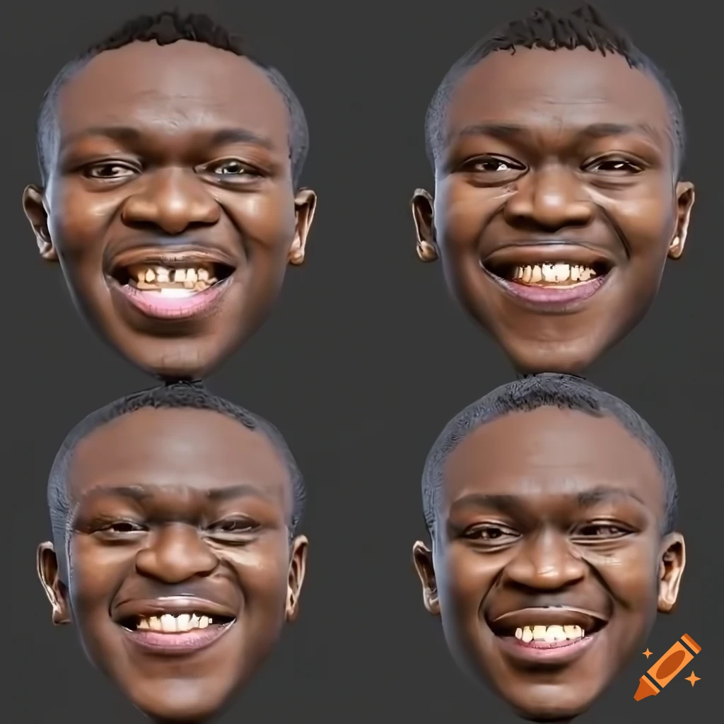 Smiling KSI character in a seamless texture with 4K lighting on Craiyon