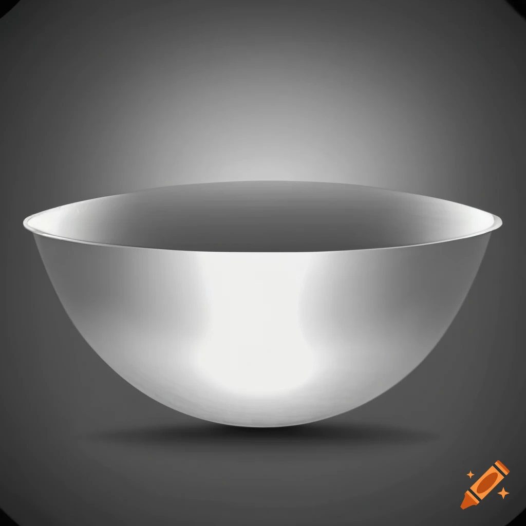 Silver bowl on Craiyon
