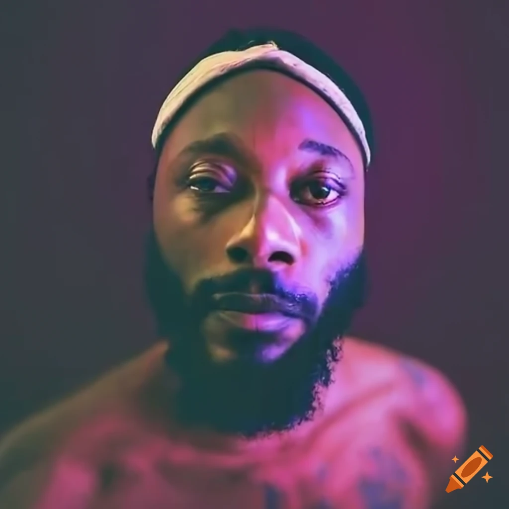 Devon Hendryx and Jpegmafia in a studio session on Craiyon