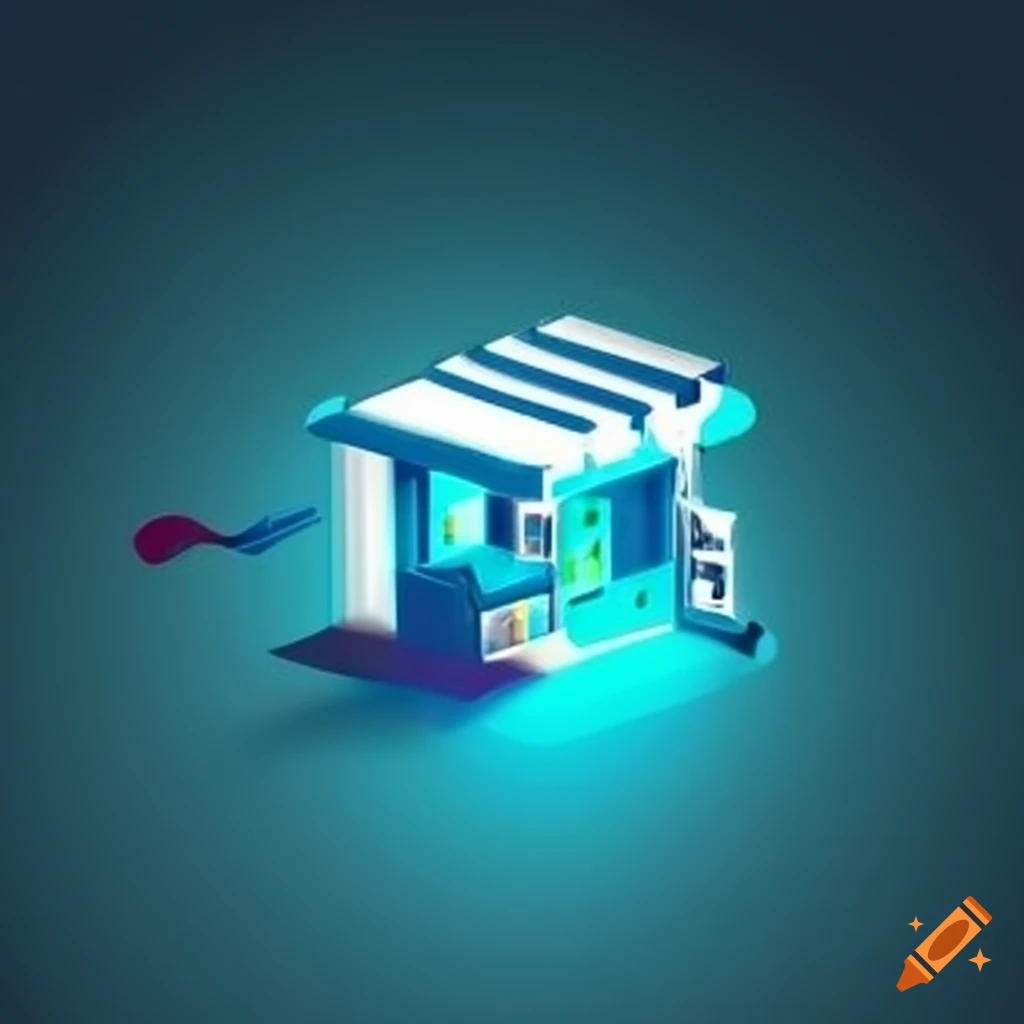 Logo for an online general store focusing on dropshipping on Craiyon