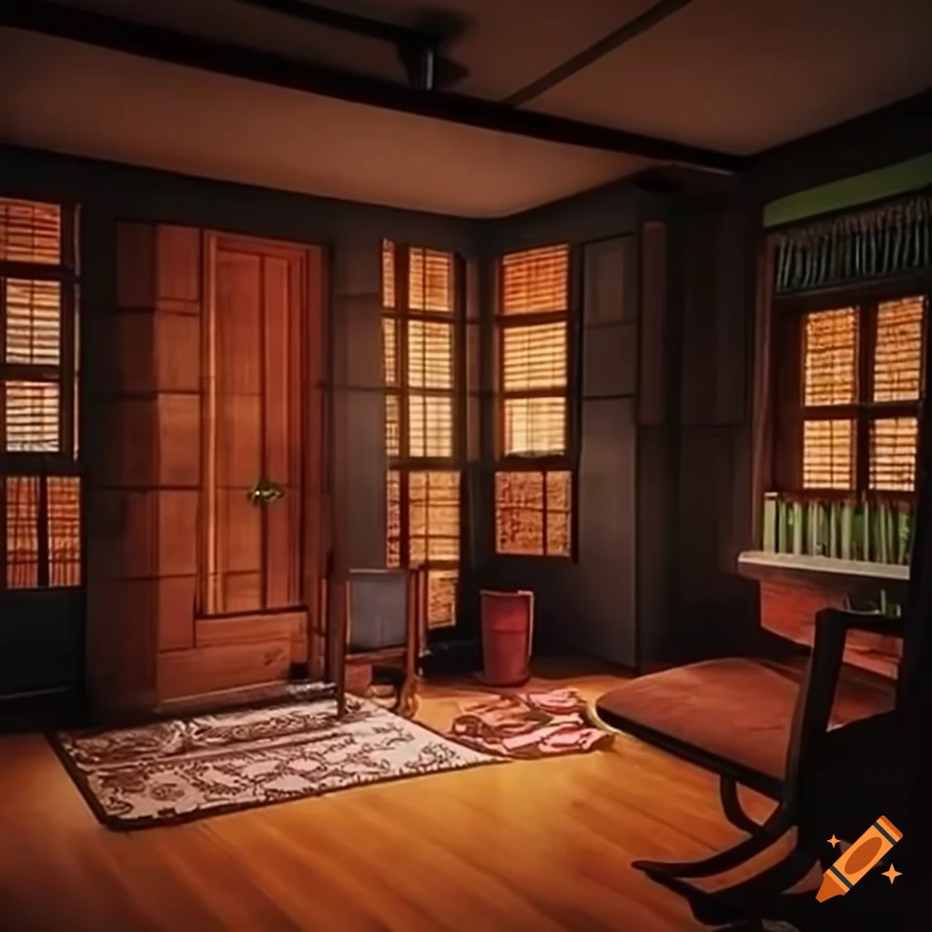 Cozy and nostalgic animated filipino house interior on Craiyon