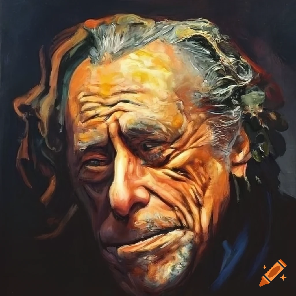 Portrait of charles bukowski by van gogh on Craiyon