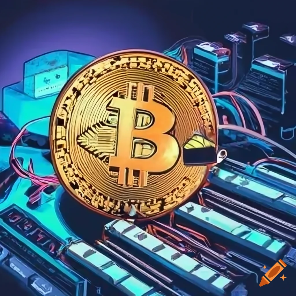 Bitcoin miner server on Craiyon