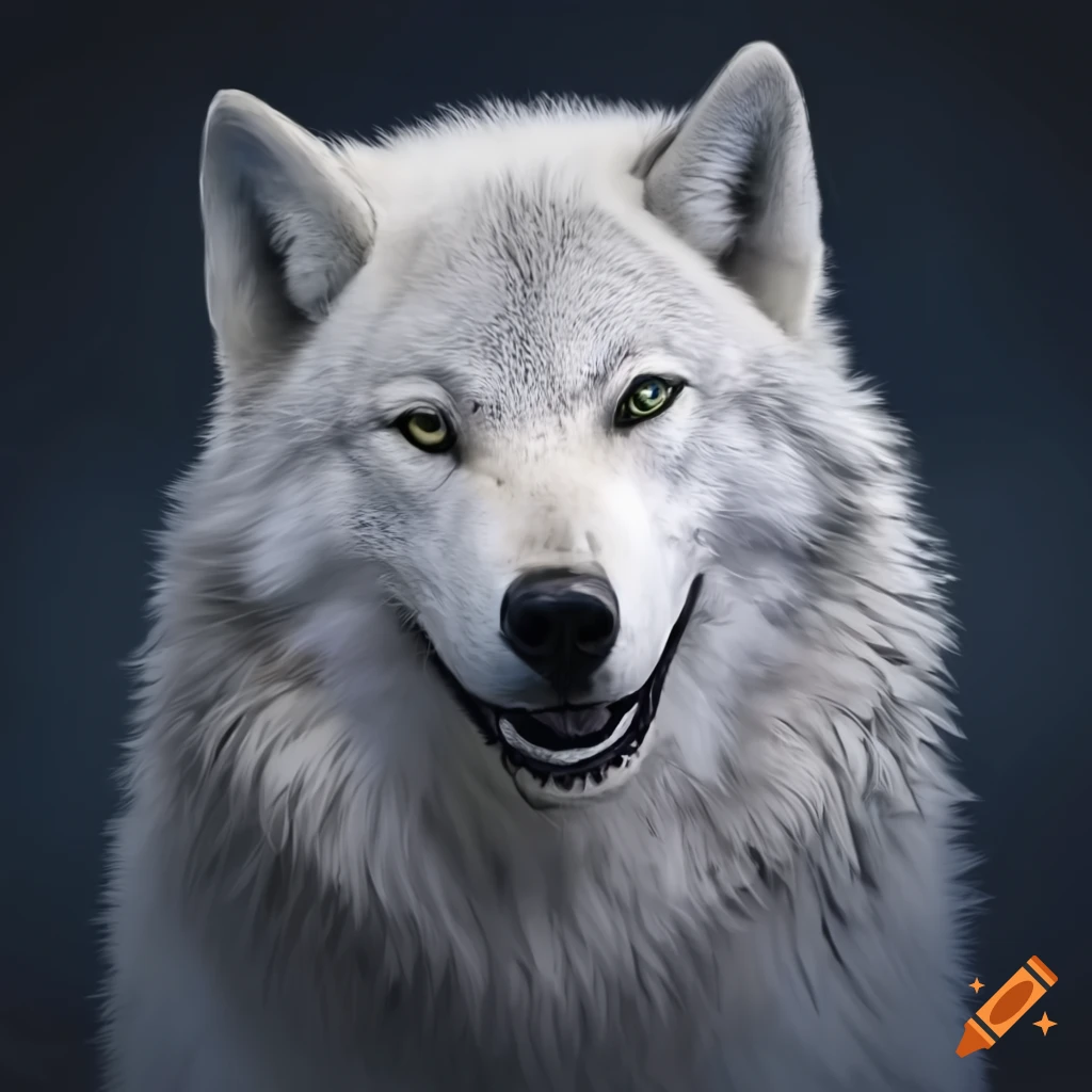 White wolf on Craiyon