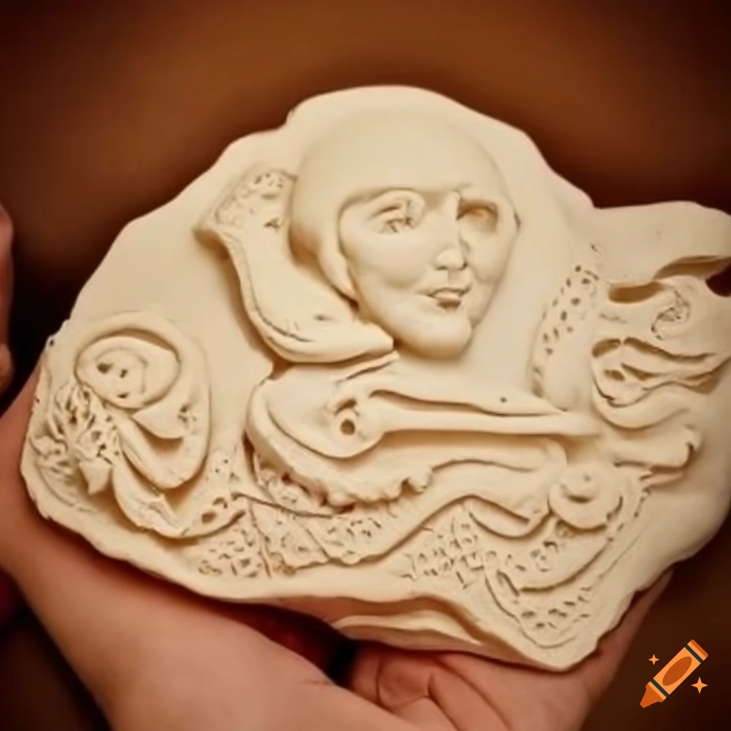 Intricately sculpted salt dough creations on Craiyon
