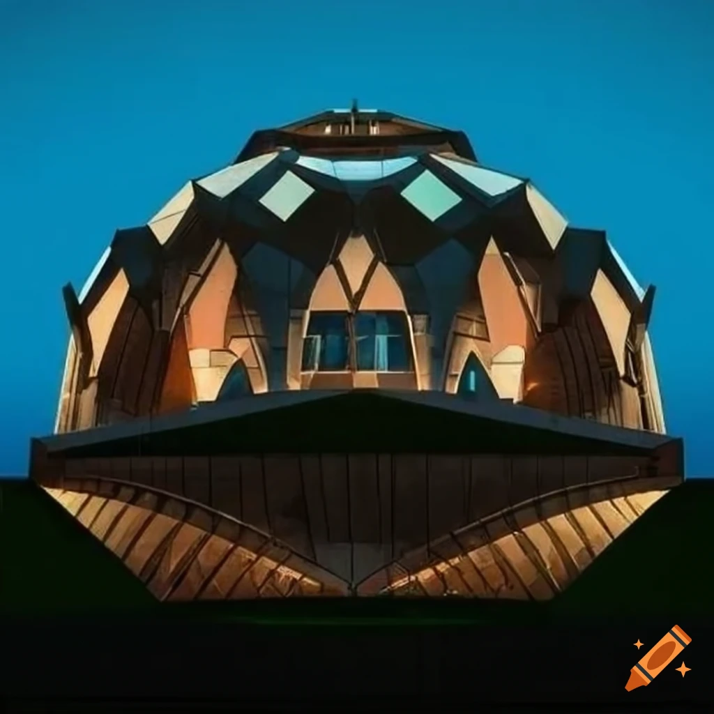 Stunning octagonal architectural marvel with modern design and large ...