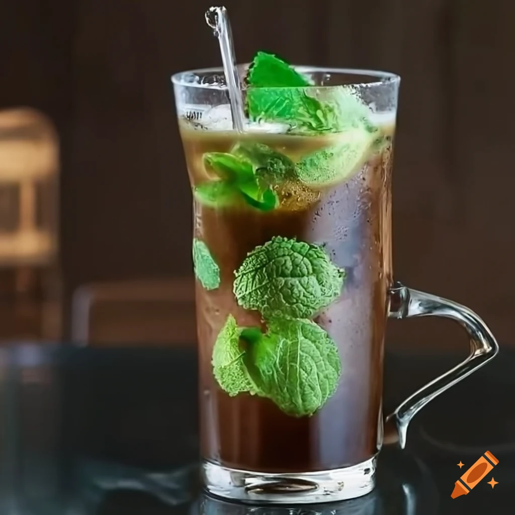 Mint cold brew coffee on Craiyon