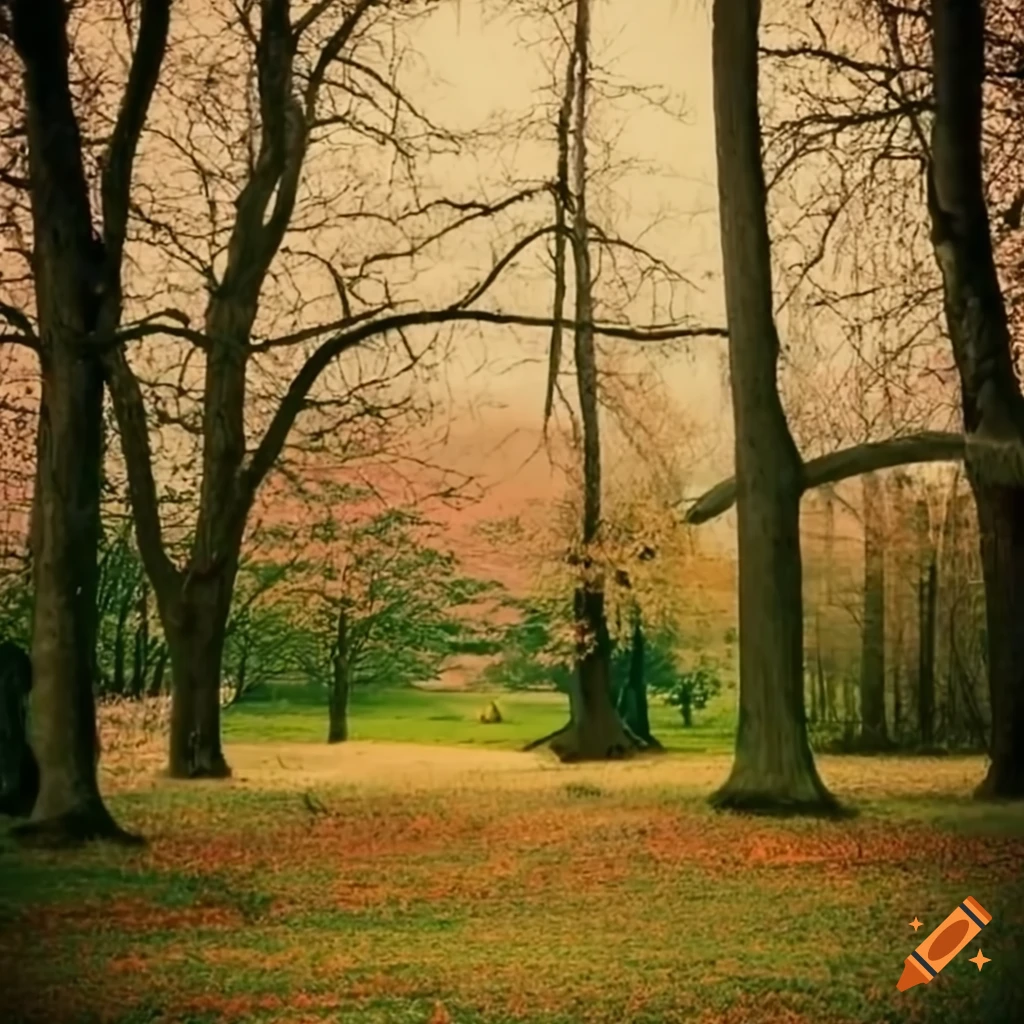 Breathtaking vintage spring landscape on Craiyon