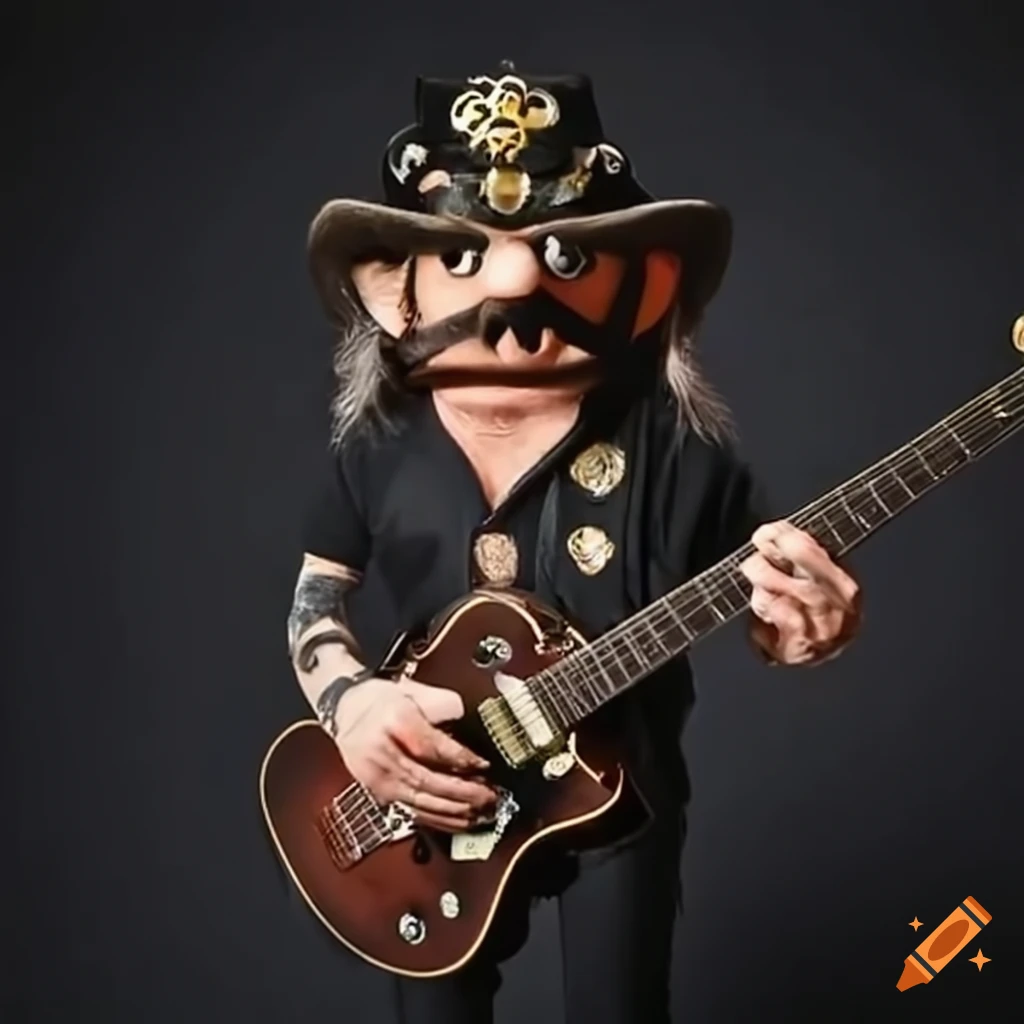 Muppet version of iconic rock musician lemmy kilmister on Craiyon