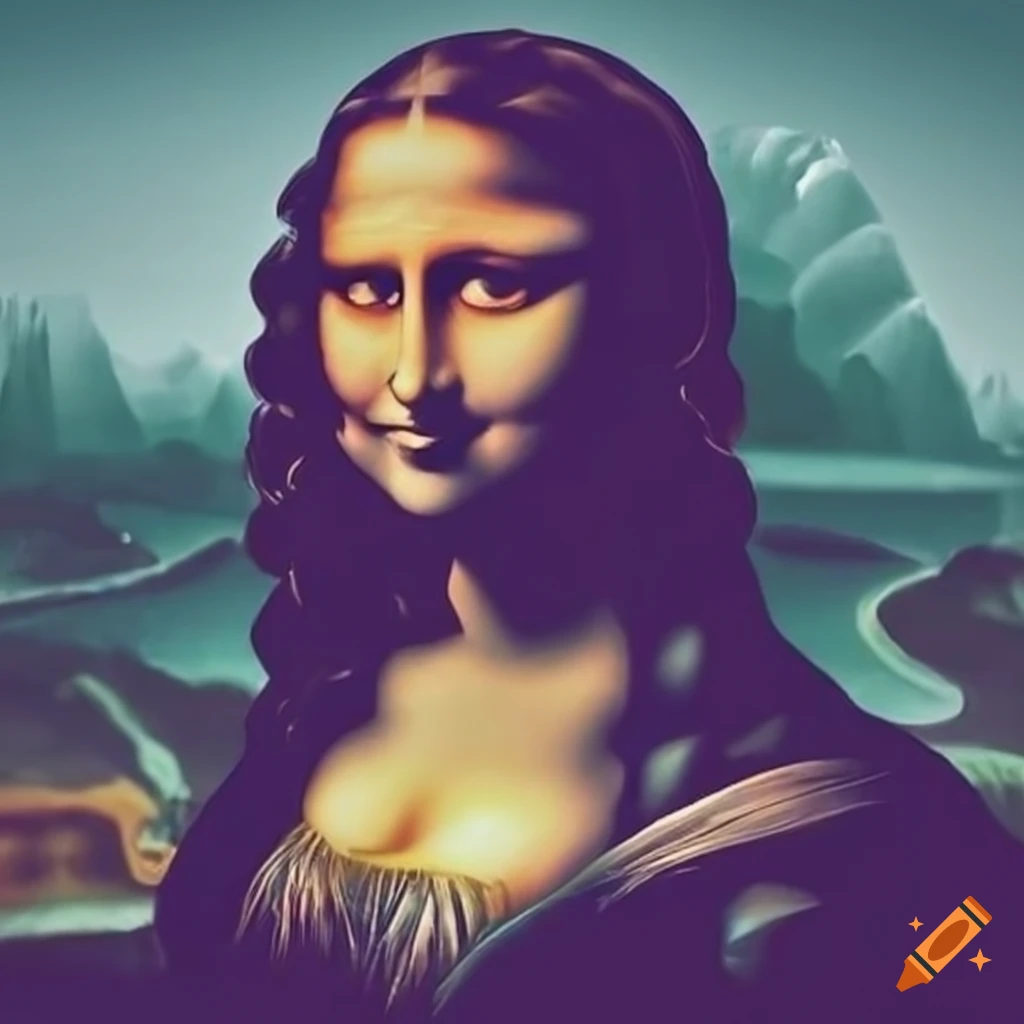 Mona lisa painting on Craiyon