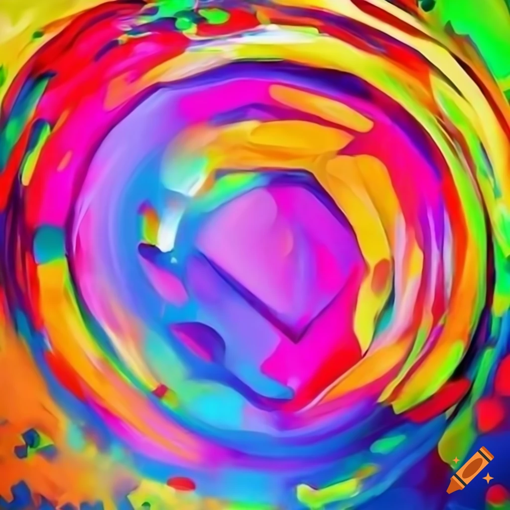 Sleek abstract profile picture with vibrant geometric shapes in a lo-fi ...