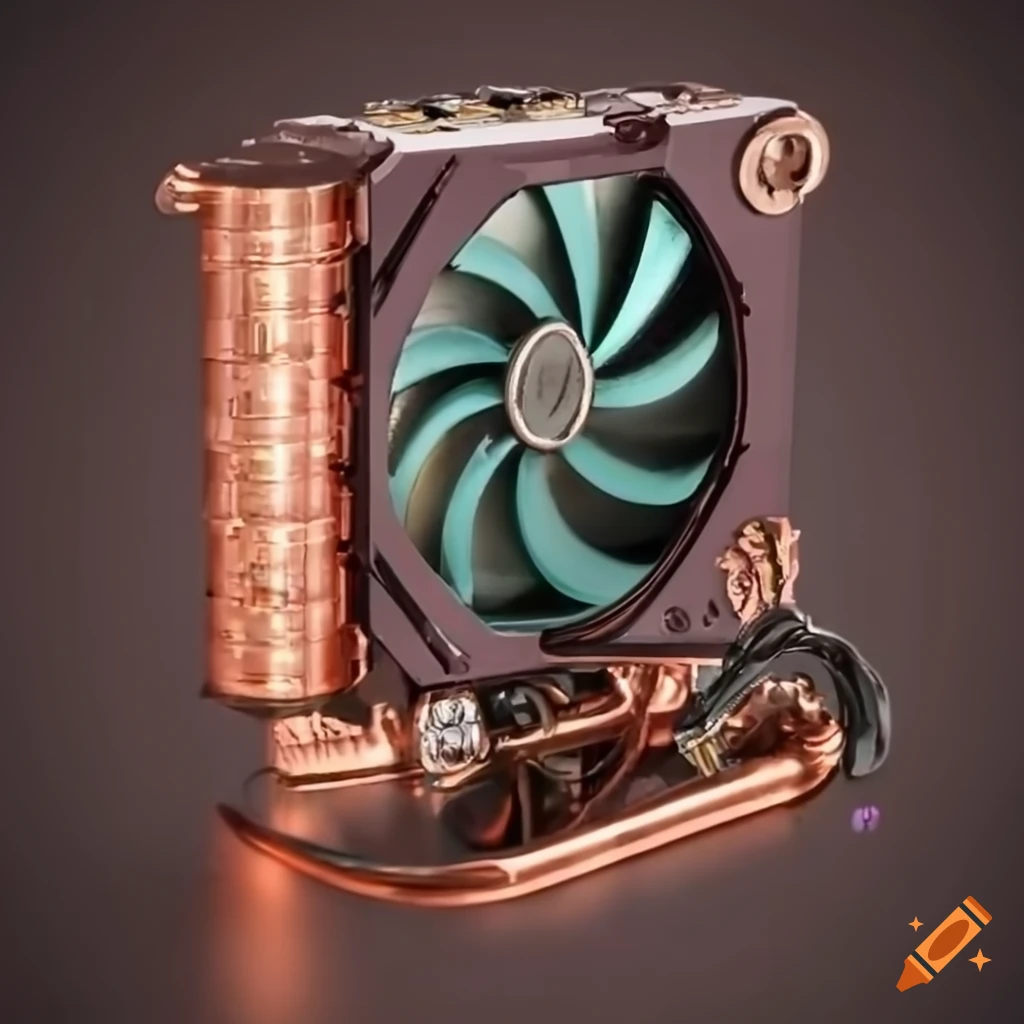 RTL design of a Cannabis GPU with water cooling in a steampunk setting ...