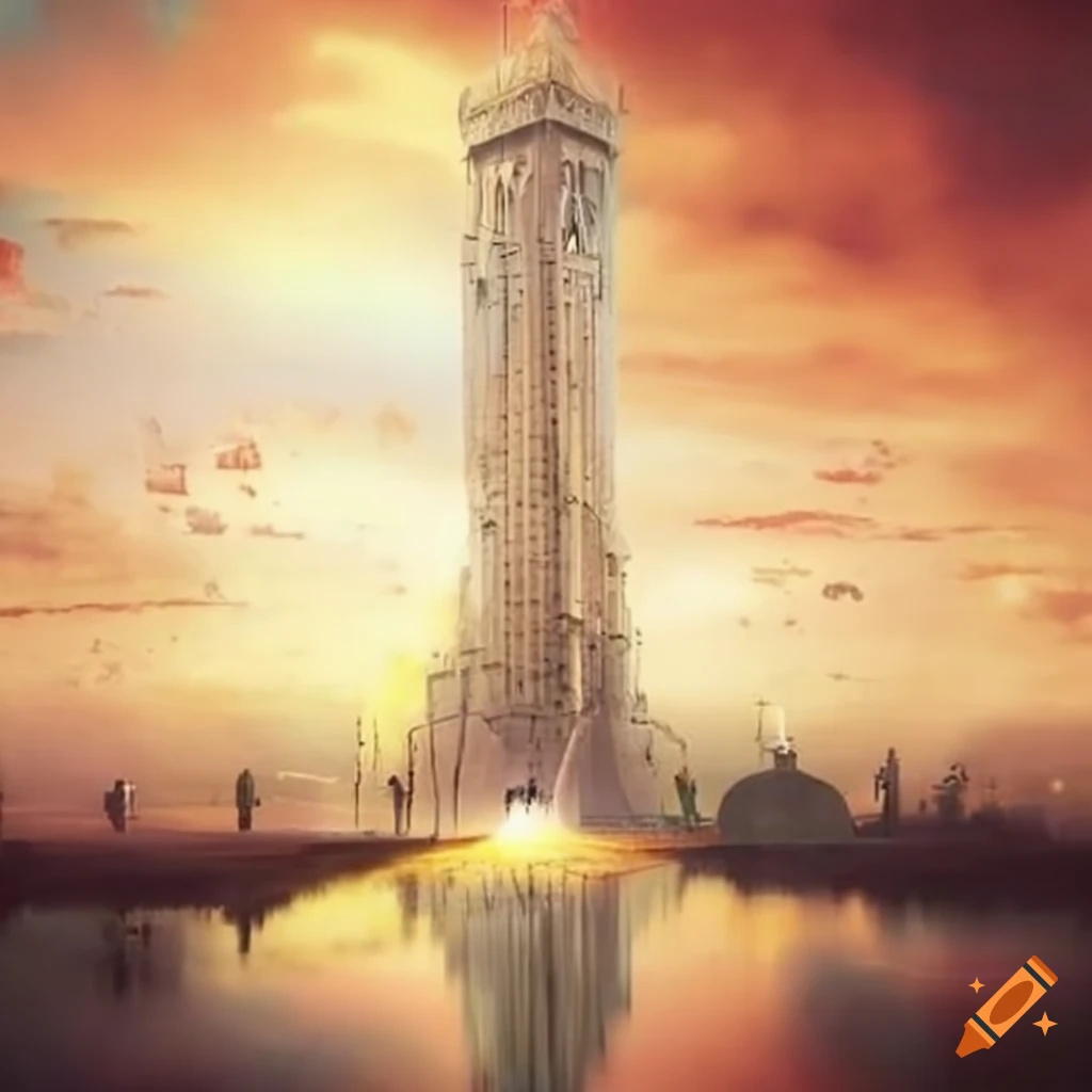 Whispering tower on Craiyon