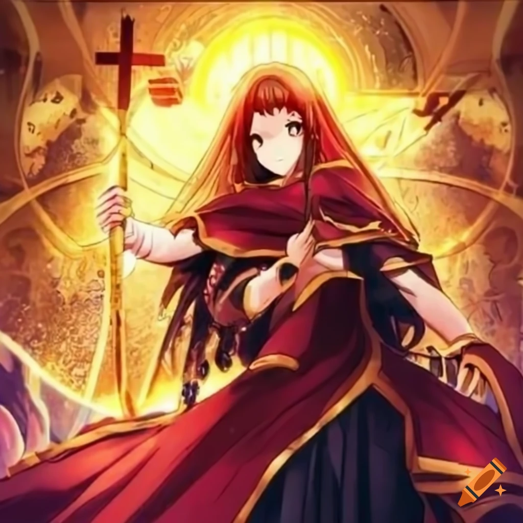 Anime catholic king with power on Craiyon
