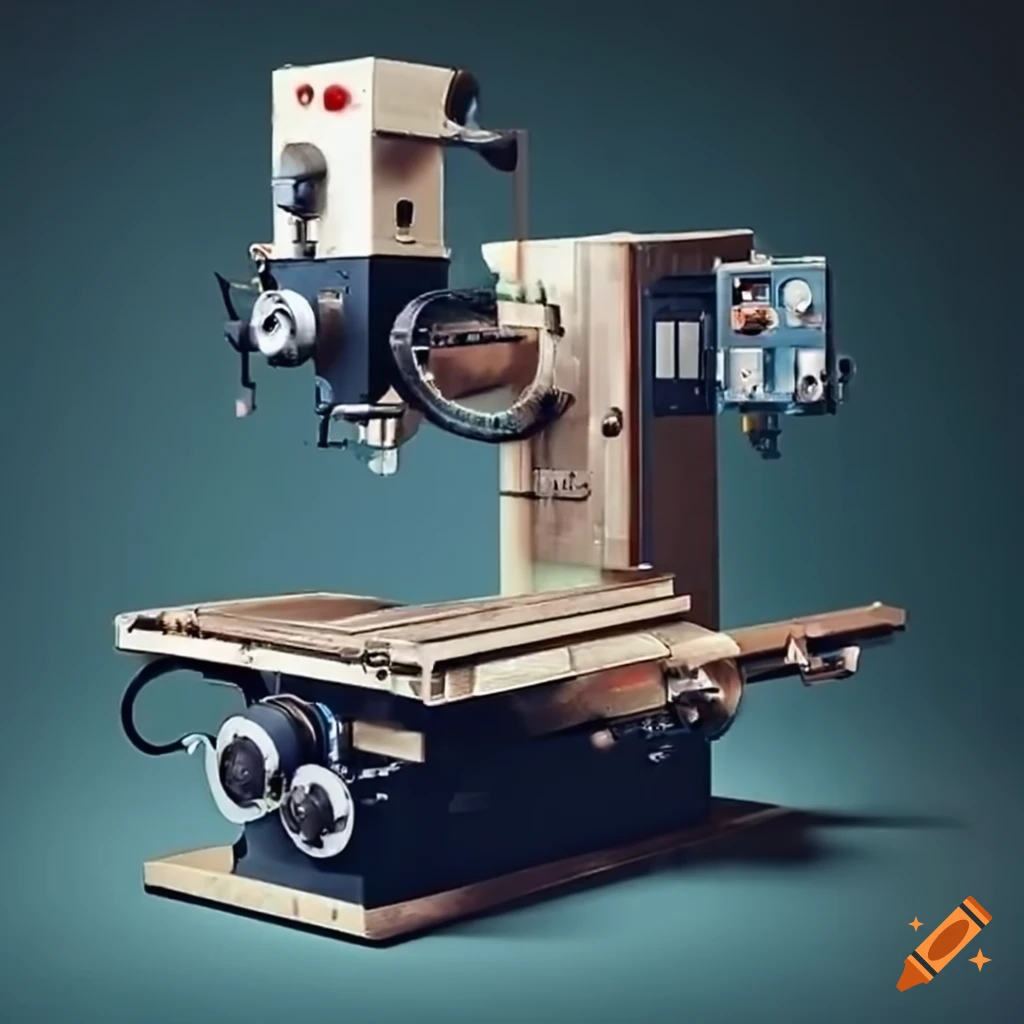 Conventional milling machine on Craiyon