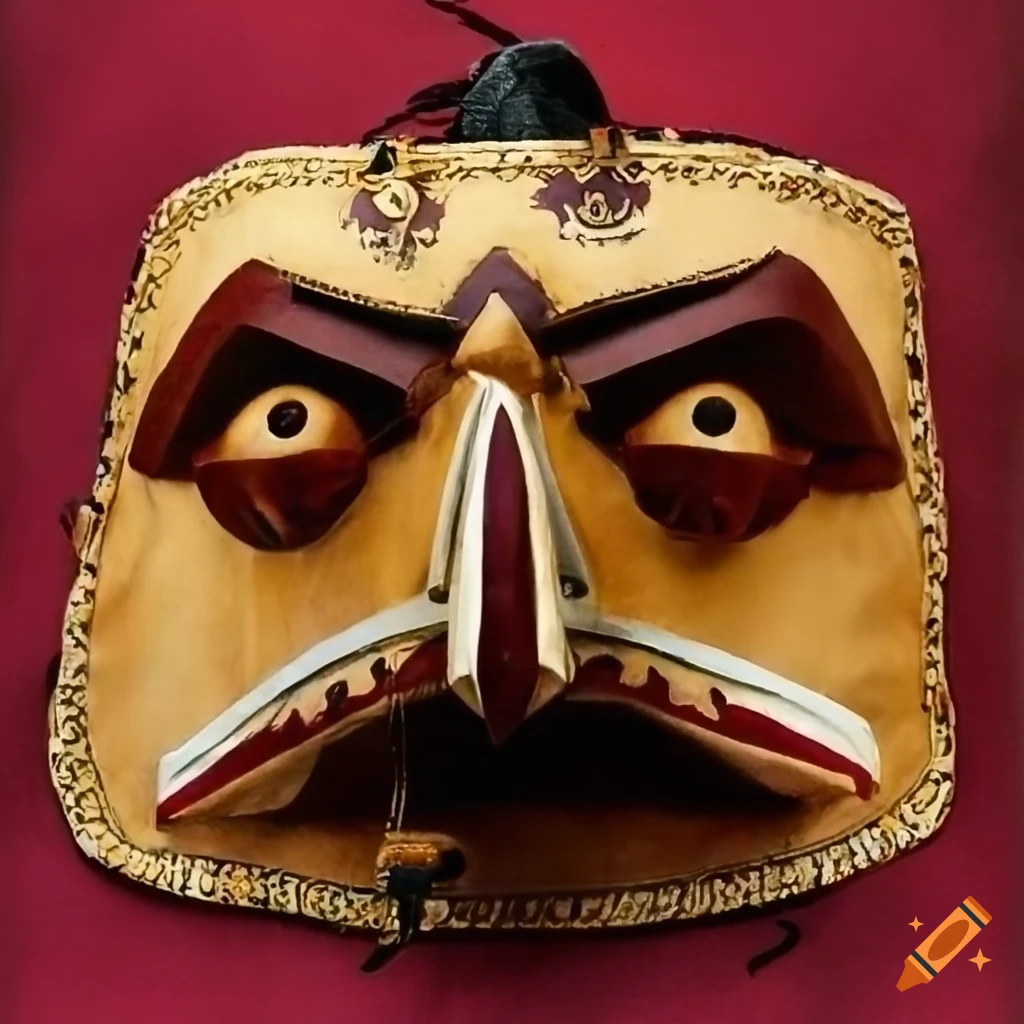 Iof ceremonial masks on Craiyon