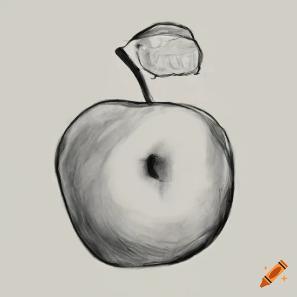 Hand holding an apple on Craiyon