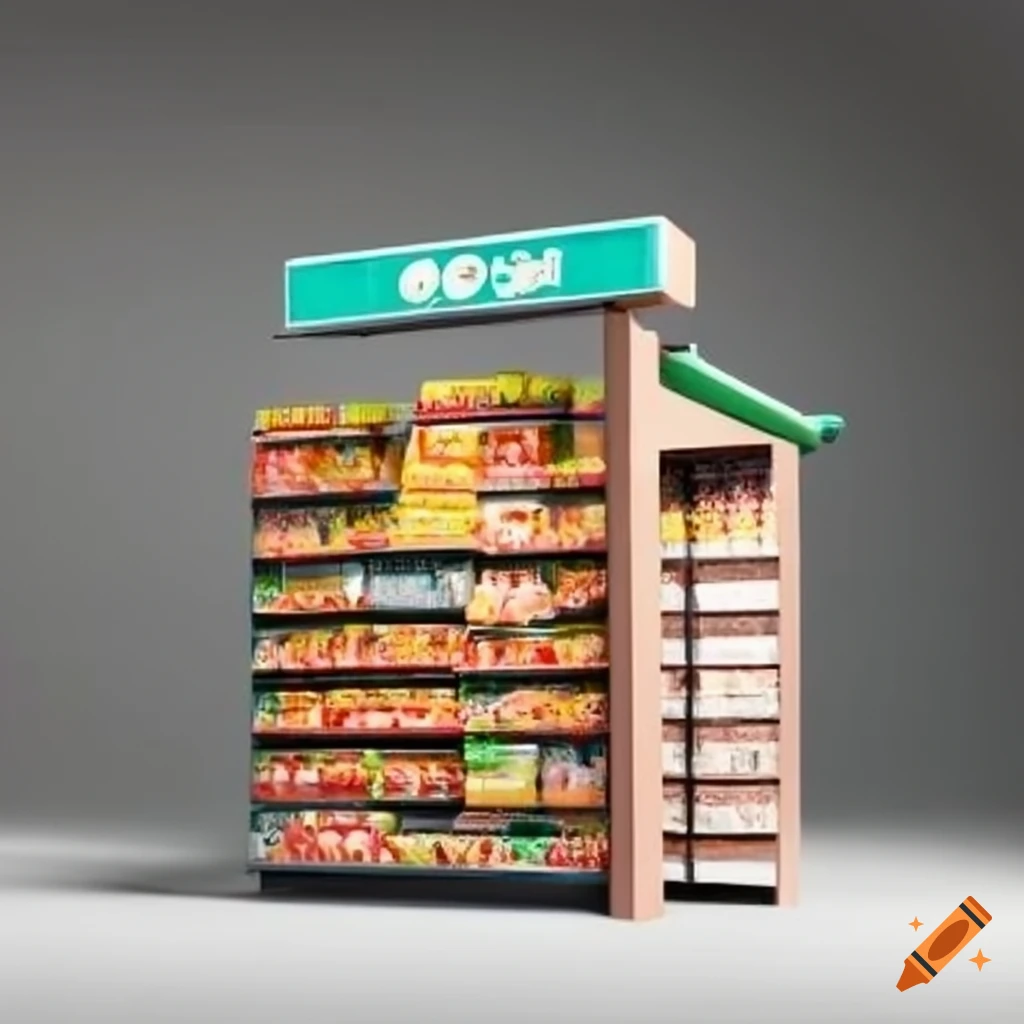 Large oversized supermarket sign on Craiyon