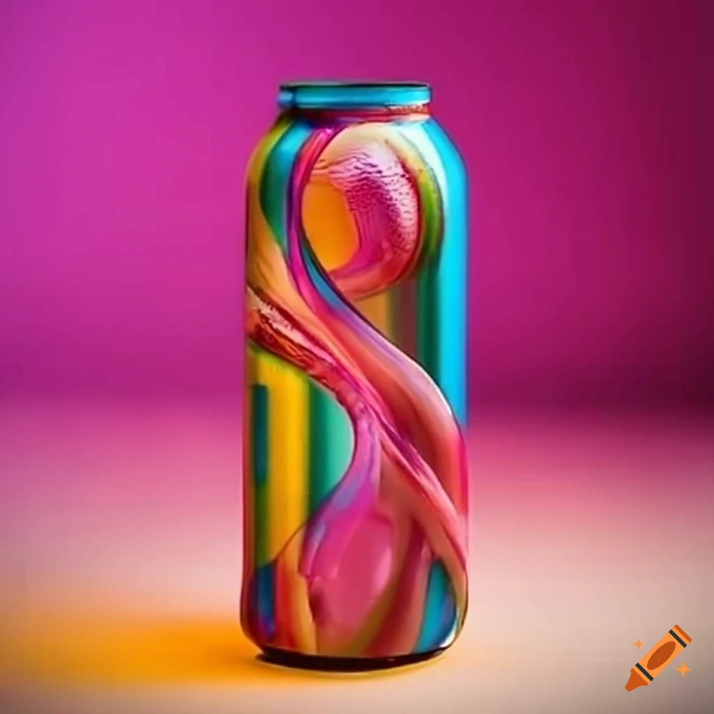 Colorful coco dingo drink can on Craiyon