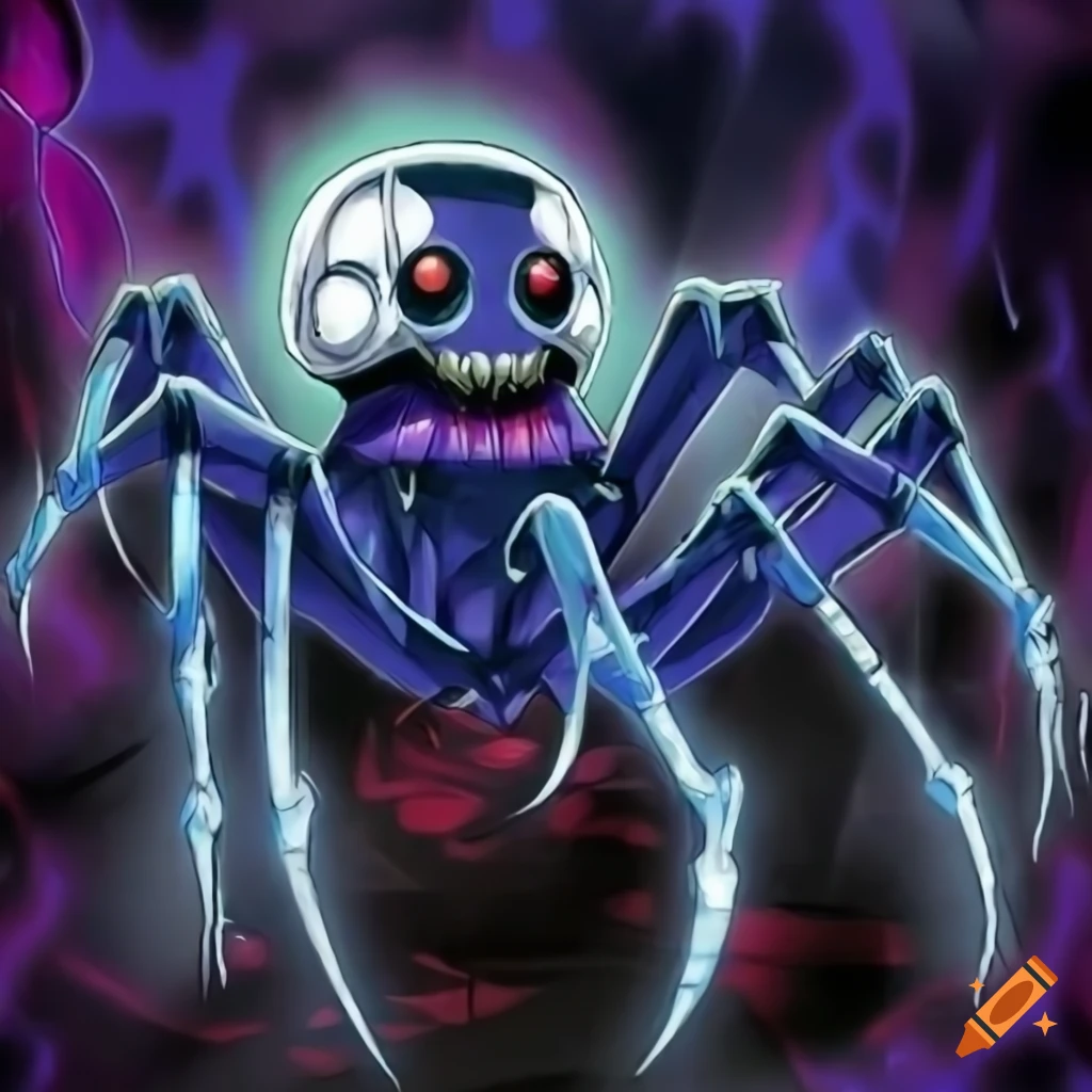 Yu-Gi-Oh Gimmick Puppet Spider card art on Craiyon