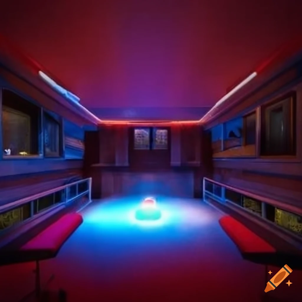 Games room interior on Craiyon