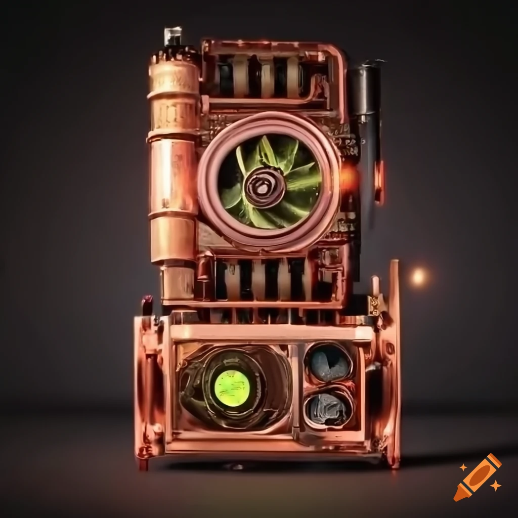 Rtl design of a cannabis gpu with water cooling in a steampunk setting ...