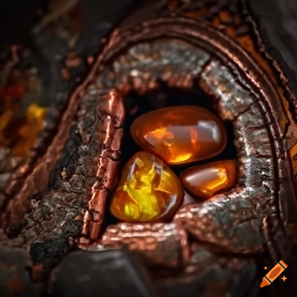 Portrait of copper tubes and amber stones in pixel art style inspired by warhammer on Craiyon