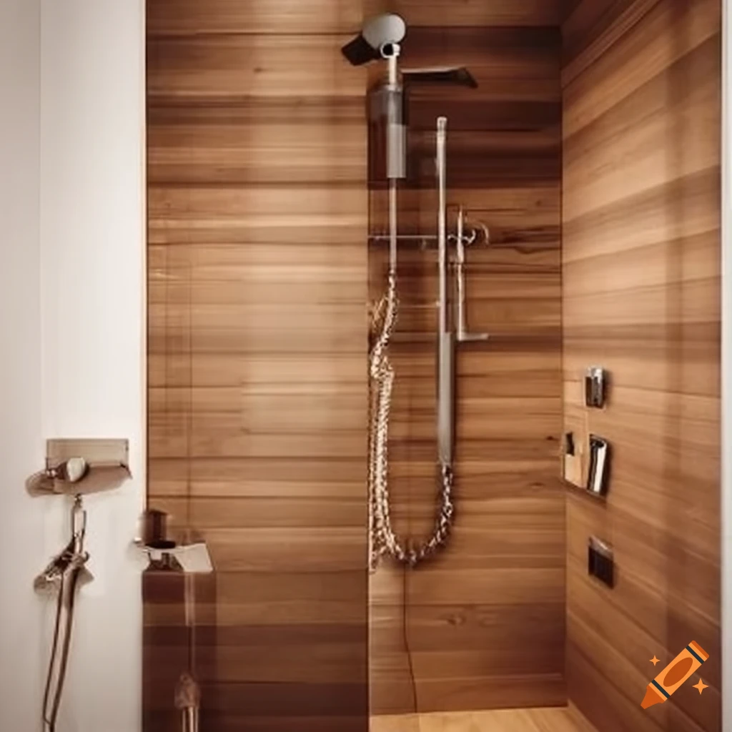 Contemporary cozy shower design on Craiyon