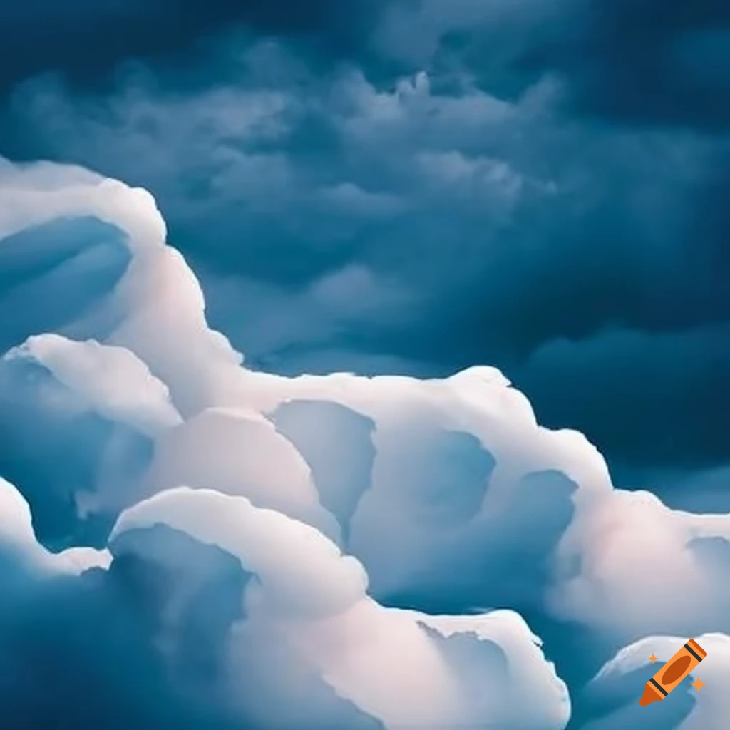 Cloudy sky indicating rain on Craiyon