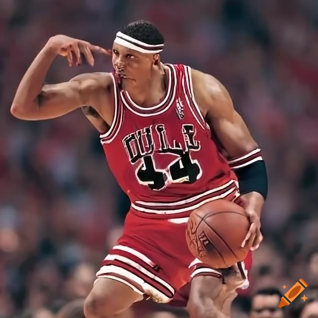 Chicago bulls game atmosphere in the 1990s on Craiyon