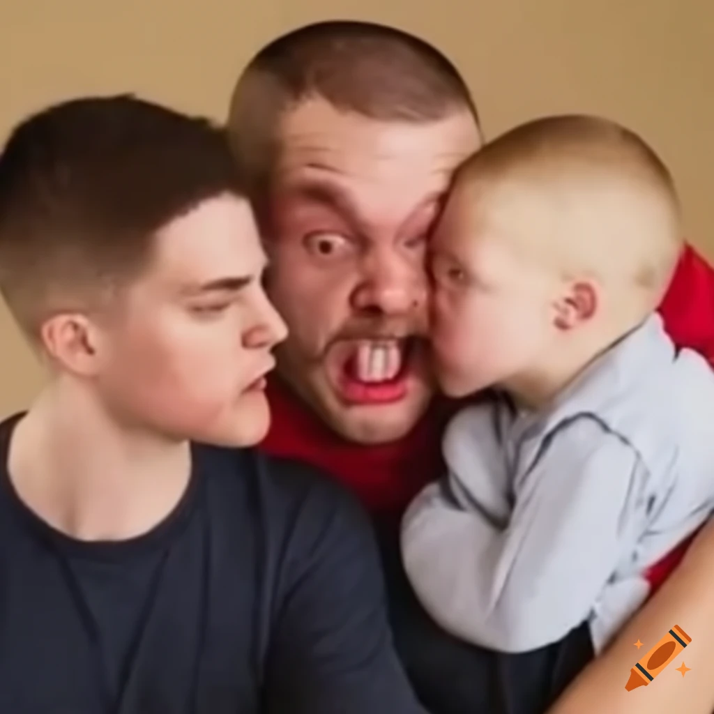 Meme about guy fighting for custody over kids on Craiyon