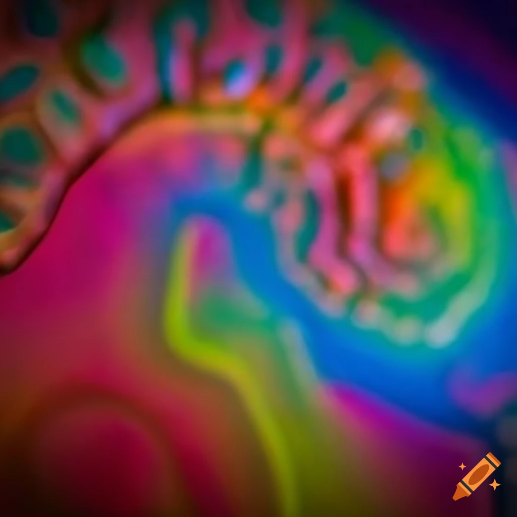 Brain illustration with a whimsical, crazy twist on Craiyon