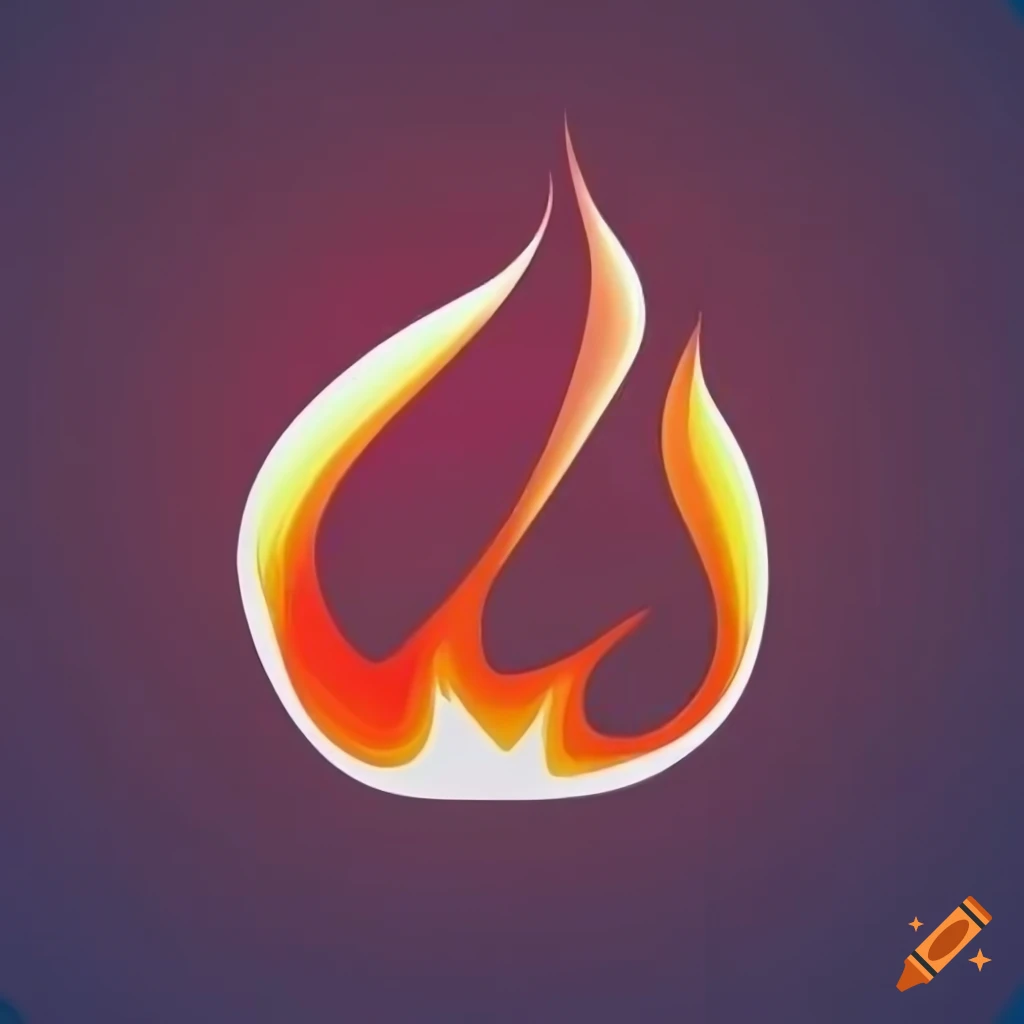 Flame logo design on Craiyon