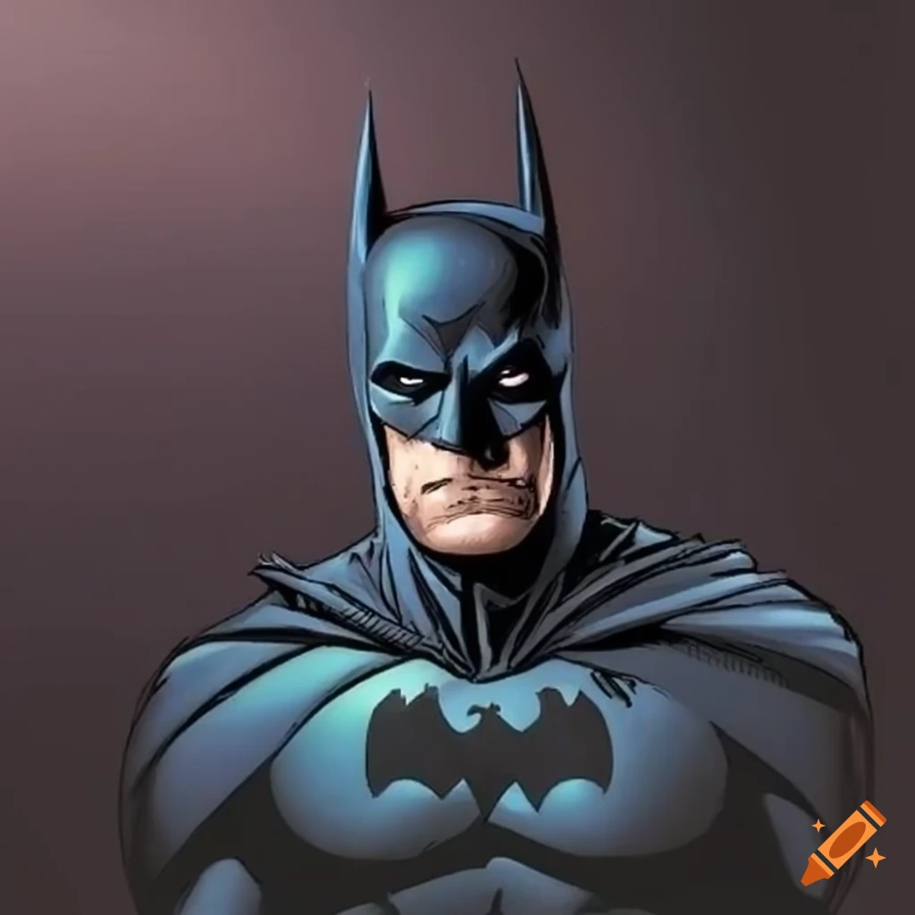 Batman looking up on Craiyon