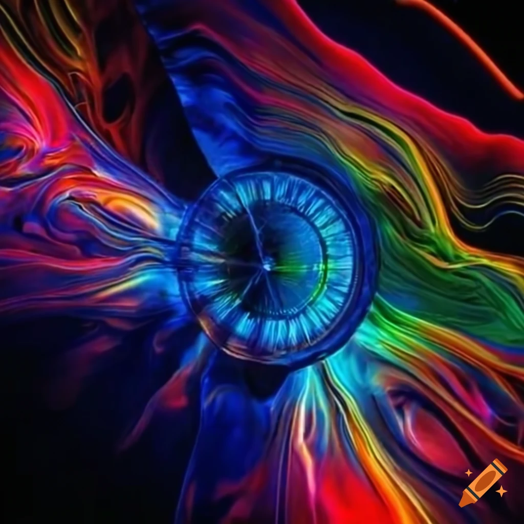 Abstract representation of the beginning of time on Craiyon