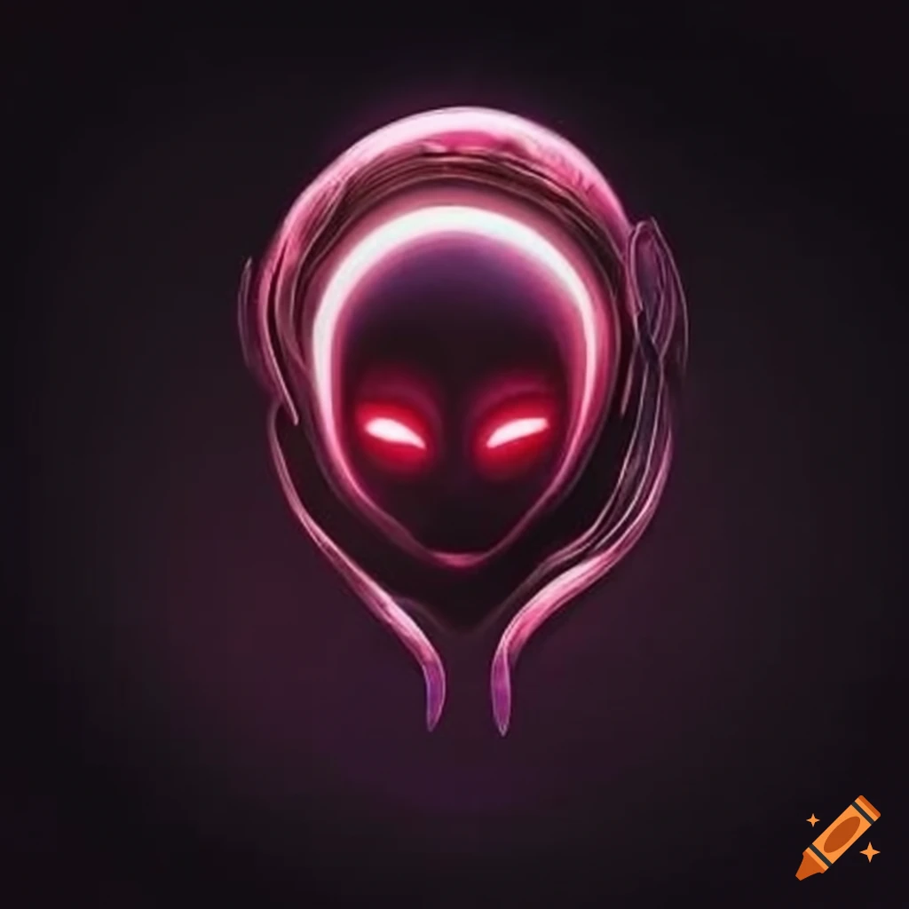 Alien futuristic logo on Craiyon