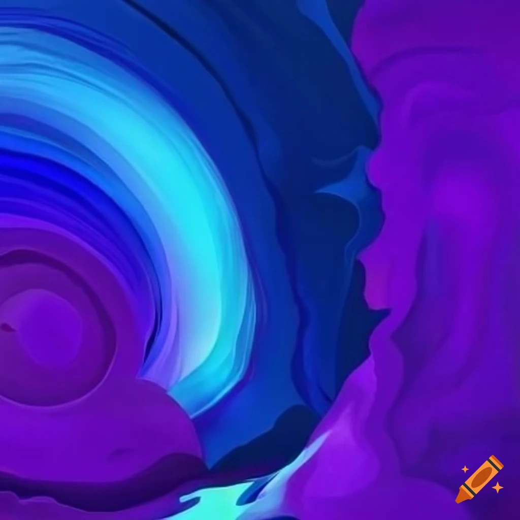 Abstract soothing decor with mainly blue to violet hues on Craiyon