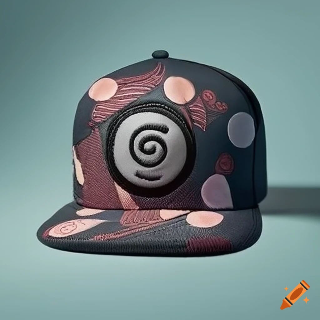 Snapback with original patterns inspired by haku yuki from naruto anime ...