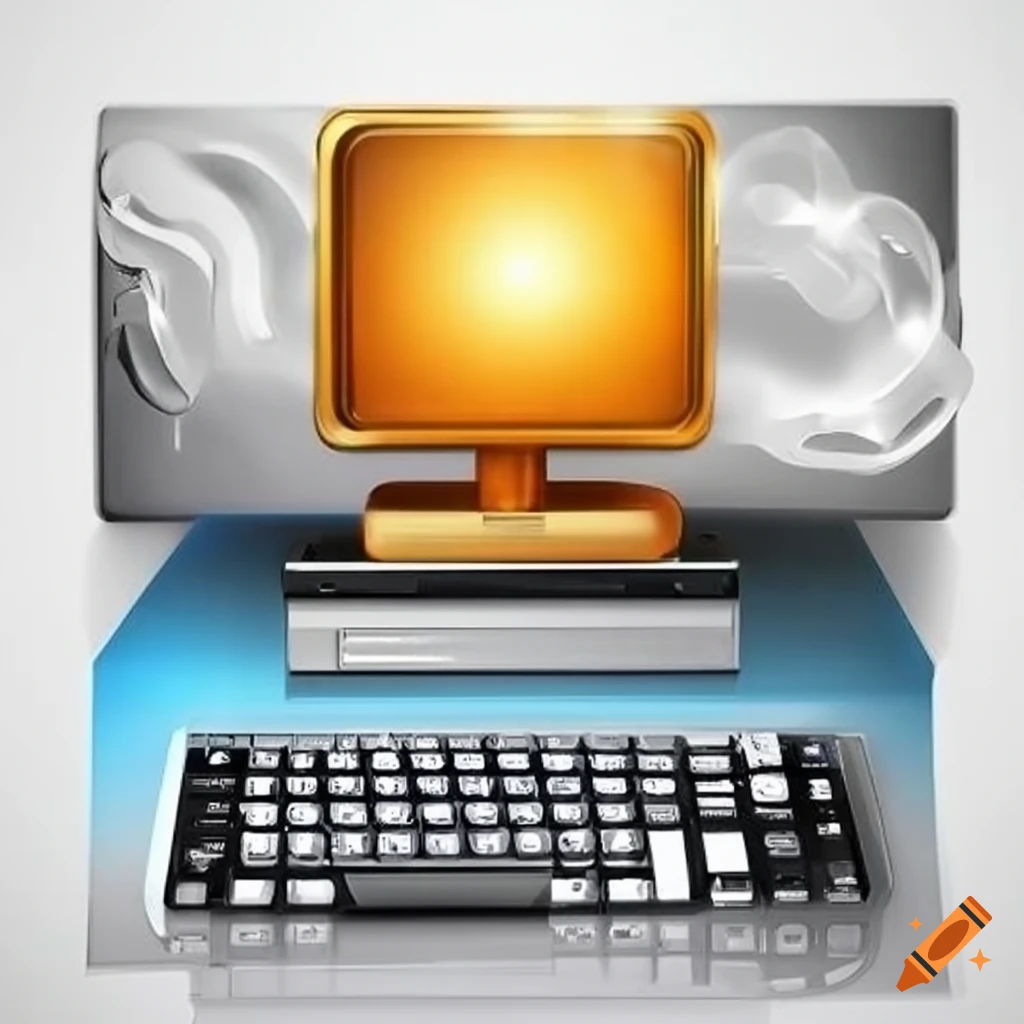 Friendly computer on Craiyon