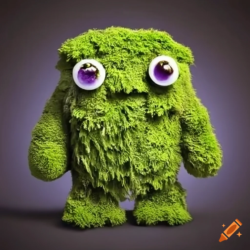 Cute moss monster on Craiyon
