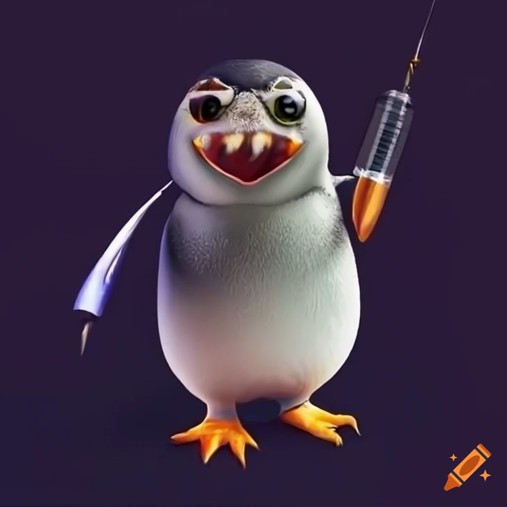 Evil Penguin Wallpaper