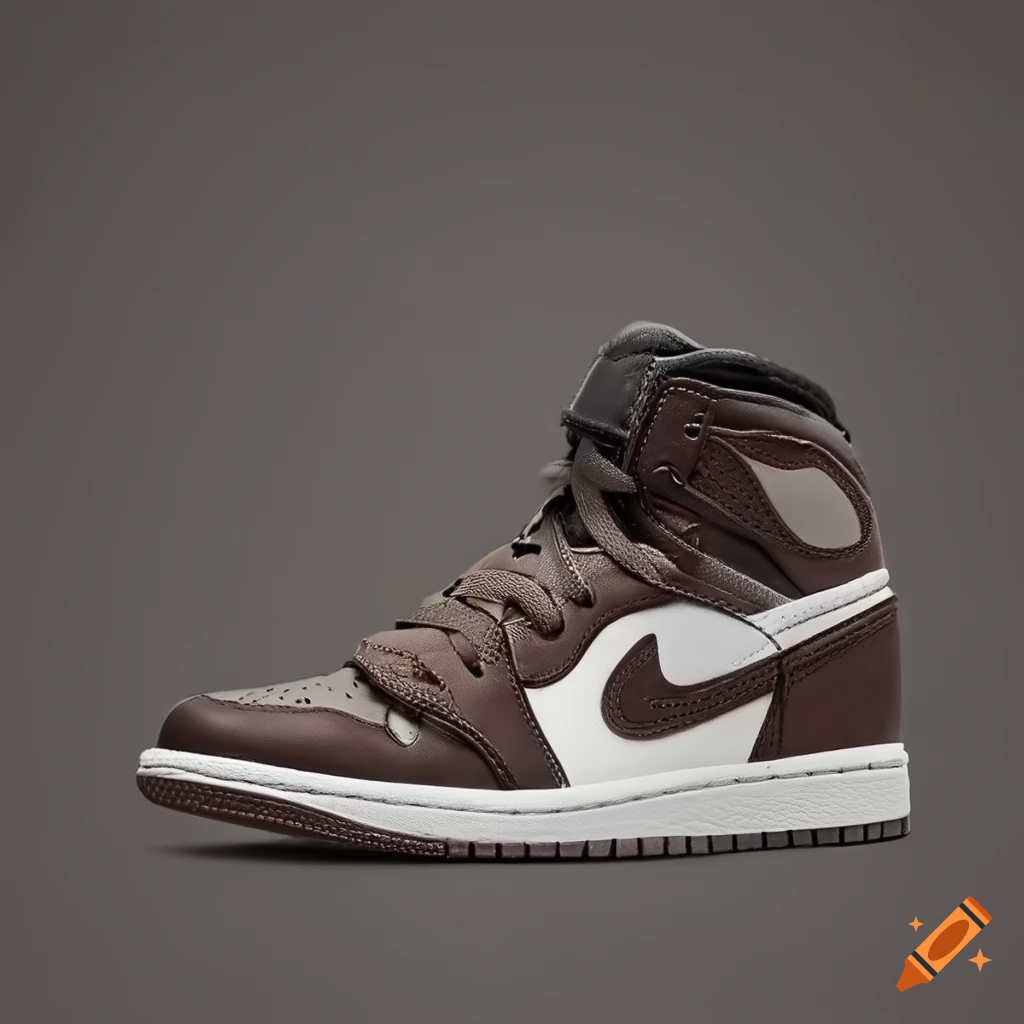 Jordan 1 dark mocha sneaker on Craiyon