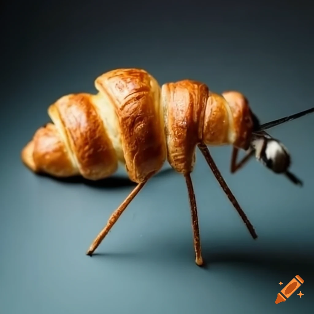 Croissant shaped like a mosquito on Craiyon